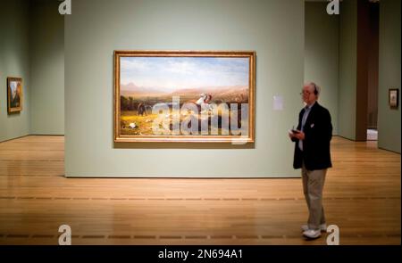 The Last of the Buffalo (1888) Painting by Albert Bierstadt Stock Photo ...