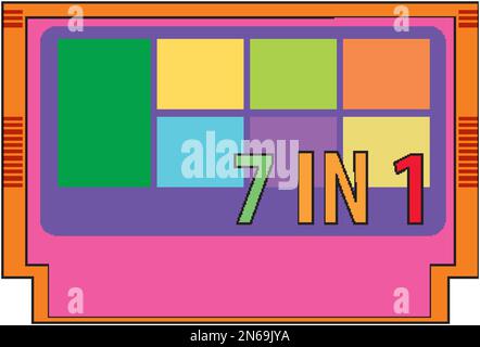 Classic Console Tape Game Retro illustration Stock Vector Image & Art ...