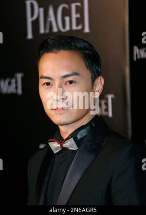 Taiwanese actor Joseph Cheng poses during the opening ceremony for ...
