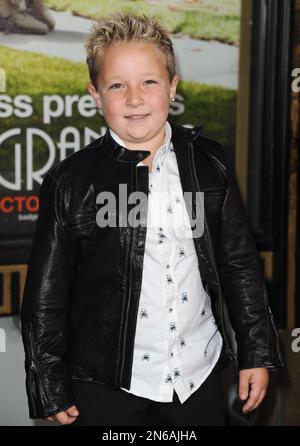 Jackson Nicoll arrives at the premiere of "Jackass Presents Bad Grandpa ...