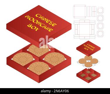 chinese moon cake Stock Vector Image & Art - Alamy