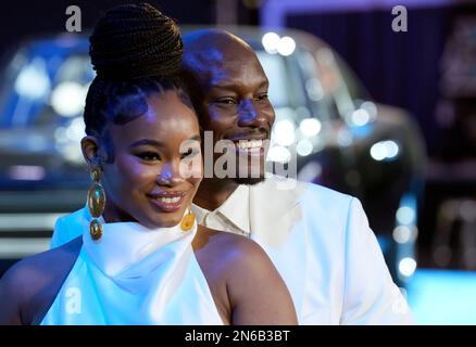 Tyrese Gibson poses with Zelie Timothy at the trailer launch of the ...