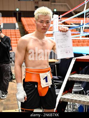 Tokyo, Japan. 9th Feb, 2022. Tenshin Nasukawa, former kickboxer, and ...