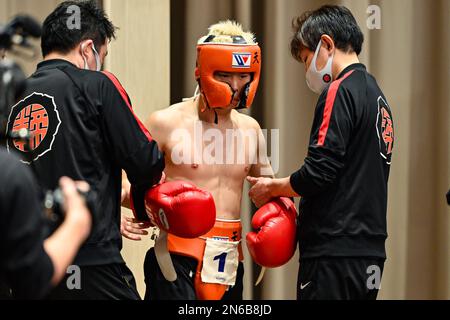 Tokyo, Japan. 9th Feb, 2022. Tenshin Nasukawa, former kickboxer, and ...