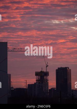 Austin, Texas: Downtown high-rise construction Stock Photo - Alamy