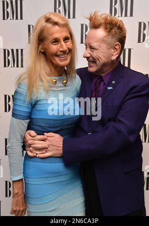 John Lydon and wife Nora Forster, New York, circa 1980s Stock Photo - Alamy