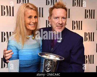 John Lydon and wife Nora Forster, New York, circa 1980s Stock Photo - Alamy