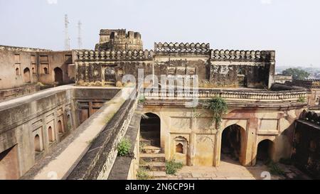 View of Ruined Palace of Baldevgarh Fort, Tikamgarh, Madhya Pradesh ...