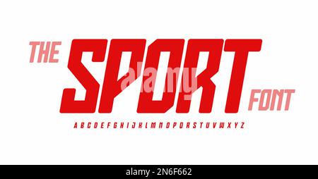 Monumental sport font, high alphabet, condensed bold letters for unique ...