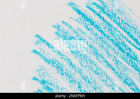 Wax crayon hand drawing blue background texture Stock Photo - Alamy