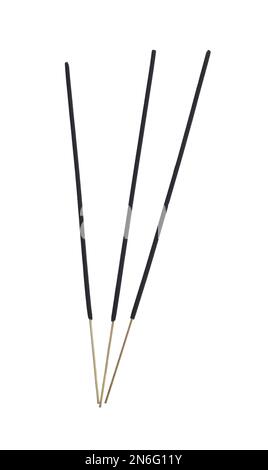 Many aromatic incense sticks on white background Stock Photo - Alamy