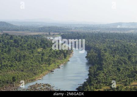View of Bina River at Backside of Rahatgarh Fort, Sagar, Madhya Pradesh ...