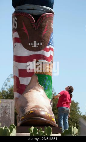 Big Tex is a 55-foot tall statue and marketing icon of the annual State ...