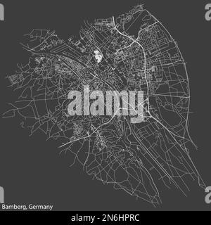 Street roads map of BAMBERG, GERMANY Stock Vector Image & Art - Alamy