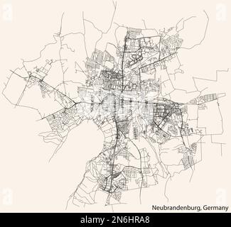 Street roads map of BAMBERG, GERMANY Stock Vector Image & Art - Alamy