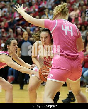 Iowa forward Addison O'Grady during an NCAA basketball game on Thursday ...