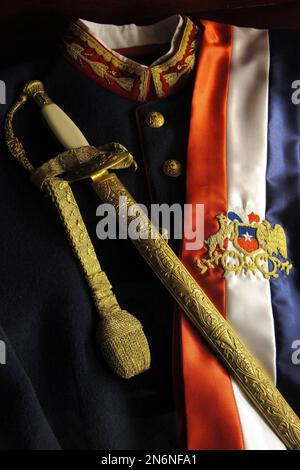 The office of Chile's late dictator Gen. Augusto Pinochet is seen in a ...