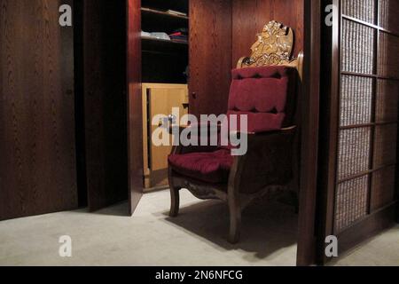 The office of Chile's late dictator Gen. Augusto Pinochet is seen in a ...