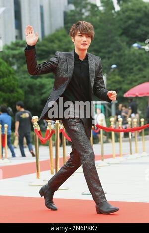 South Korean singer and actor Kim Jin-woo, better known mononymously ...