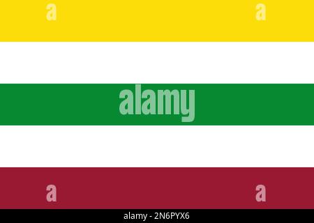 Top view of retro flag Tolima Colombia with grunge texture. Colombian ...