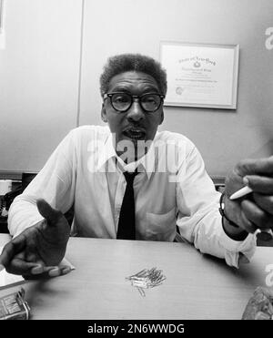 FILE - Bayard Rustin, leader of the March on Washington, poses for a ...