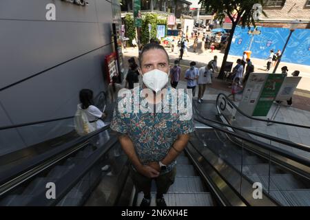 Aaron Busch photographed in Causeway Bay. 22JUL22 SCMP / Xiaomei Chen ...