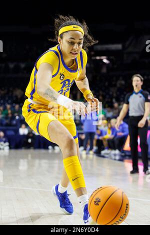 February 09, 2023: Pittsburgh forward Amber Brown (5) battles for the ...