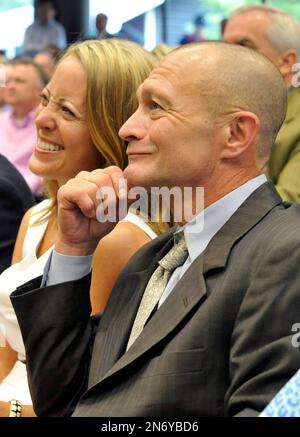 Calvin Borel and his wife Lisa Borel during his National Museum of ...