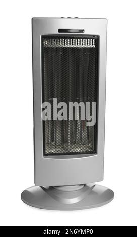 New modern electric heater isolated on white Stock Photo - Alamy