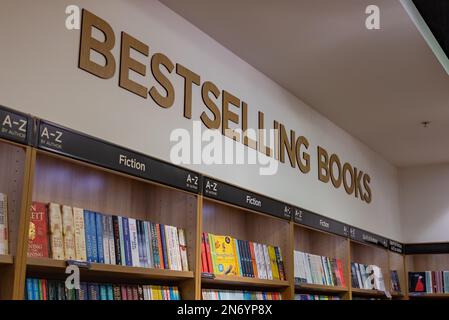 A picture of the bestselling section of a bookstore Stock Photo - Alamy