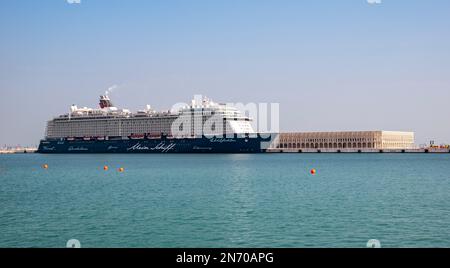Doha Cruise Ship Terminal, Mina District, Old Doha Port, Qatar Stock ...