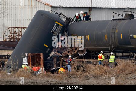 Hazardous Materials Tank Cars on Train Stock Photo - Alamy