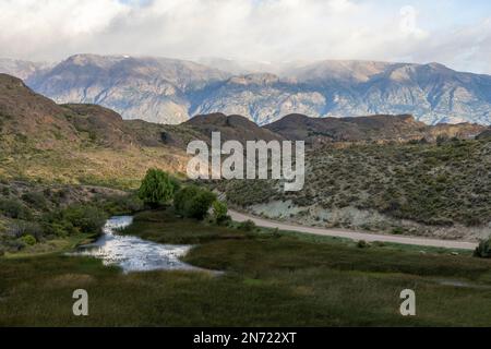 Landscape on the way to Chile Chico in southern Chile Stock Photo - Alamy