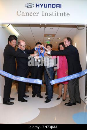 From left, Dr. Leonard Sender, Medical Director, Hyundai Cancer ...