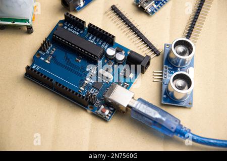 motherboard top view for using the command program writing a set of instructions or a computer ...