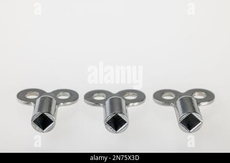 A bleed key square key 5 mm for bleed valve on radiator, symbol image ...