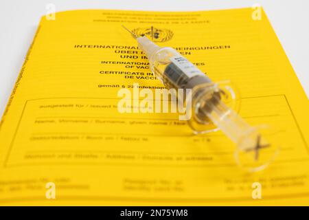 New vaccination card, international certificates of vaccinations ...