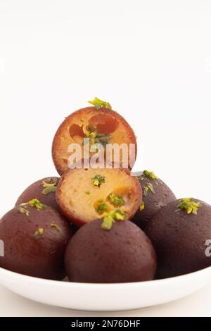 Traditional Ball Shaped Mithai Kala Jamun Or Dark Black Gulab Jamun ...