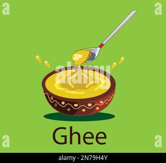 Ghee vector illustration Stock Vector Image & Art - Alamy