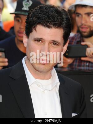 Author Max Brooks attends the premiere of "World War Z" in Times Square ...