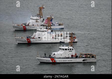 The Coast Guard Cutters Tybee (WPB-1330), Sanibel (WPB-1312), and ...