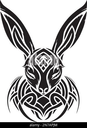 Tribal Bunny Tattoo