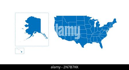 Washington map. Borders of Washington for your infographic. Vector US ...