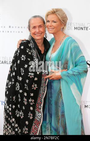 Actress Katherine Kelly Lang, right, poses with her mother, actress ...