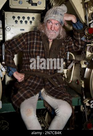 British actor, David Gant poses for photographs, during the filming of ...