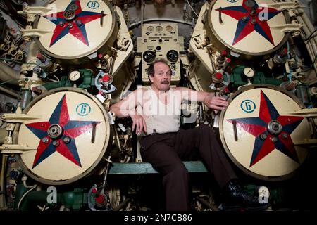 British actor, Stuart McGugan poses for photographs, during the filming ...