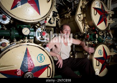 British actor, Stuart McGugan poses for photographs, during the filming ...