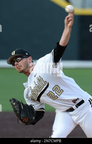 Vanderbilt pitcher Philip Pfeifer throws a pitch against Virginia ...