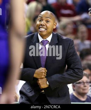Phoenix Mercury head coach Corey Gaines watches the action during the ...