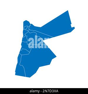 Jordan map. Borders of Jordan for your infographic. Vector country ...
